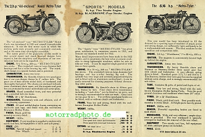 motormobilia.de - Metro-Tyler Motorcycle Brochure