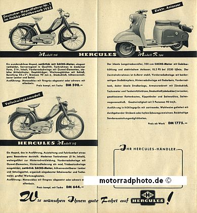 motormobilia.de - Hercules Motorcycle Brochure