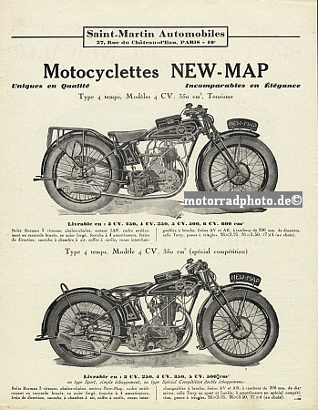 motormobilia.de - New Map Motorrad Prospektblatt 1927