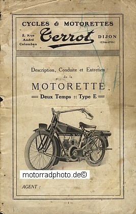 motormobilia.de - Terrot Motorcycle Manual Typ E 1921-25